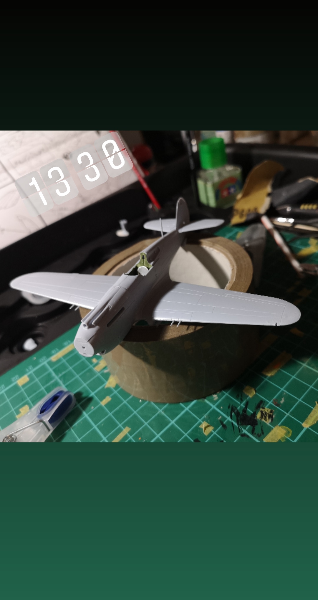 Aldi special - Airfix P40 desert scheme - Christmas Blitzenbuild 2019 ...
