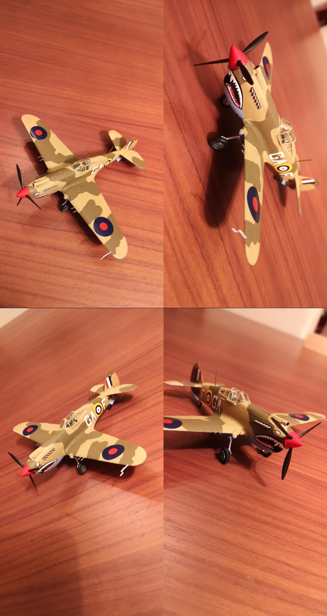 Aldi special - Airfix P40 desert scheme - Christmas Blitzenbuild 2019 ...