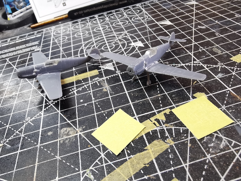 Building the new 144th scale Beacon Models Spitfire Mk1 and Bf-109E ...